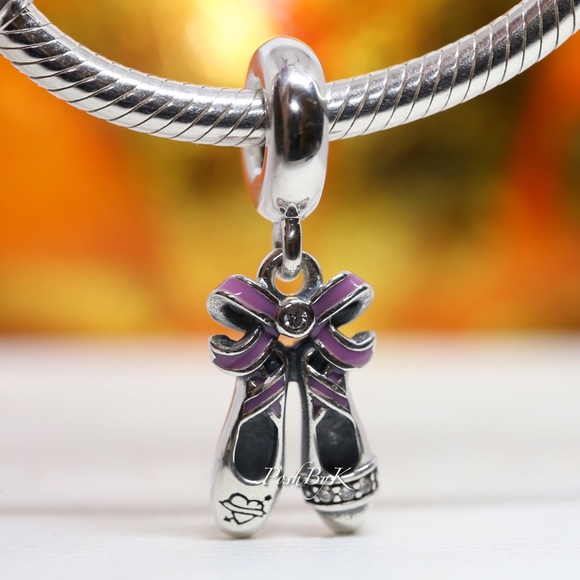 Pandora | Jewelry | Pandora Punk Ballerina Shoes Dangle Charm 798339cz ...